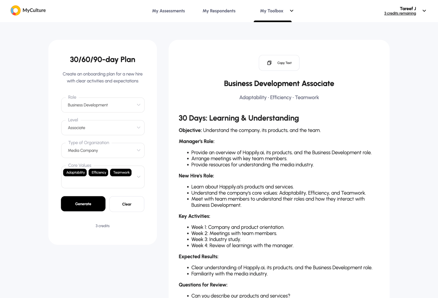 30/60/90-Day Onboarding Plan Generator: AI-Powered Integration Roadmaps